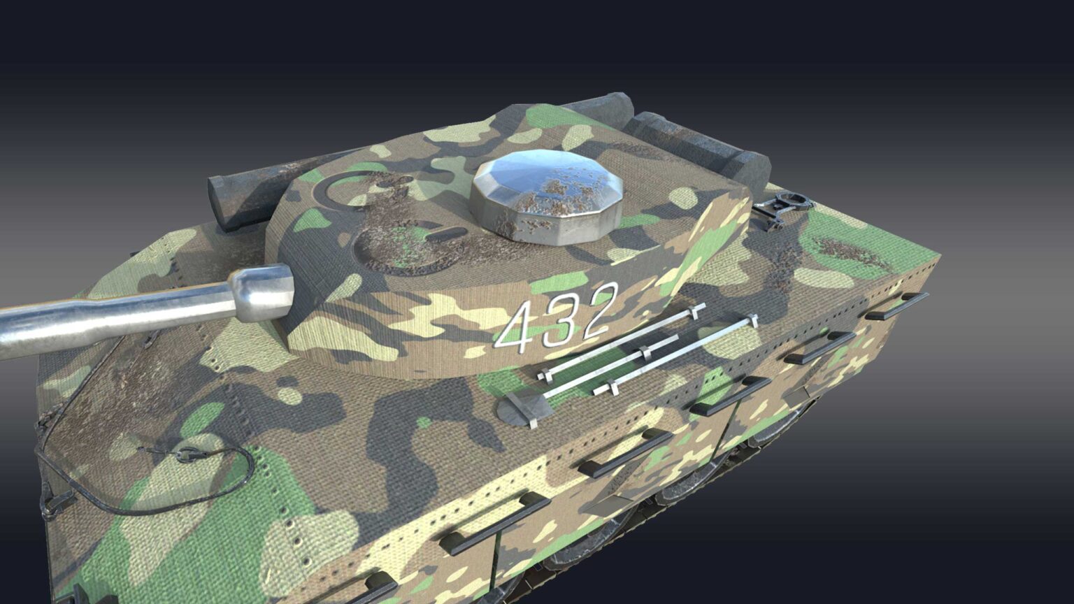 Panzer Tank 3D Model - Animatics Asset Store