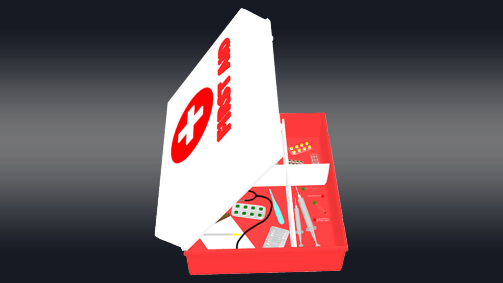 First Aid Box 3D Model - Animatics Asset Store