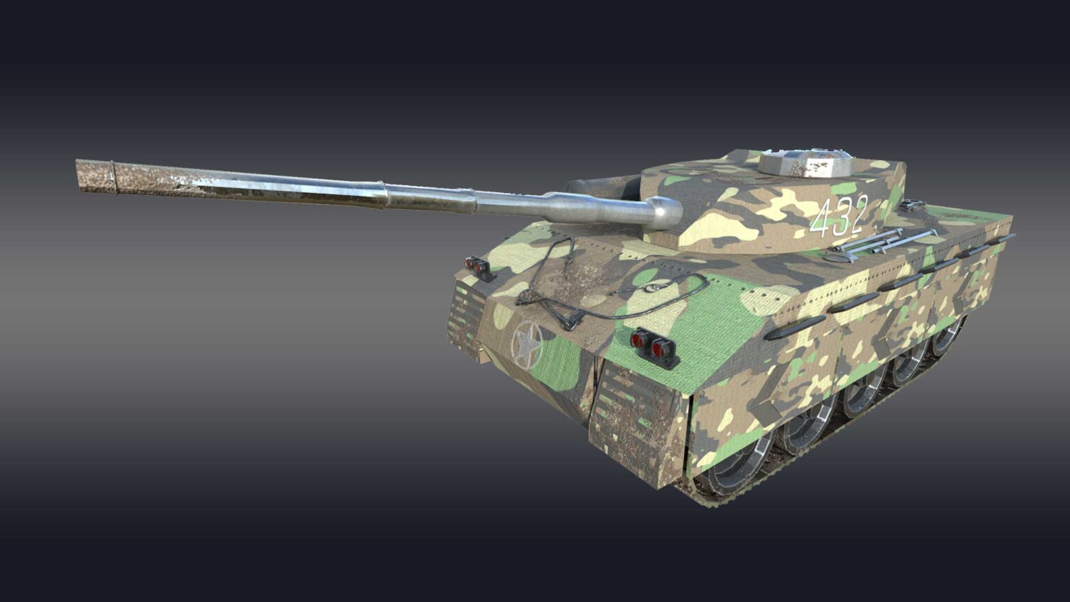 Panzer Tank 3D Model - Animatics Asset Store