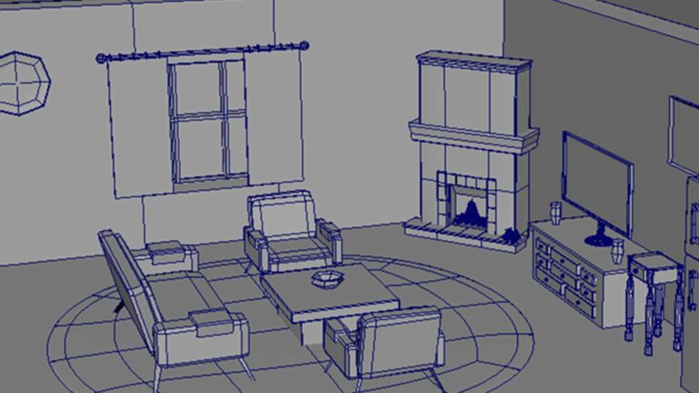 3D Cartoon House Interior - Animatics Asset Store
