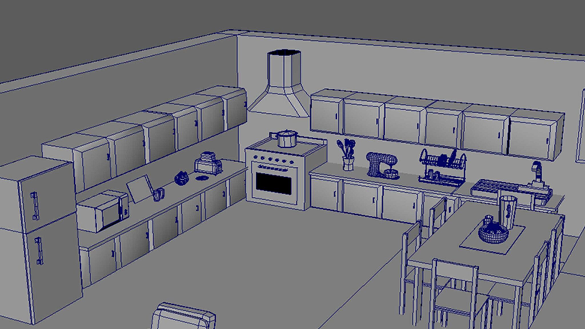 3D Cartoon House Interior - Animatics Asset Store