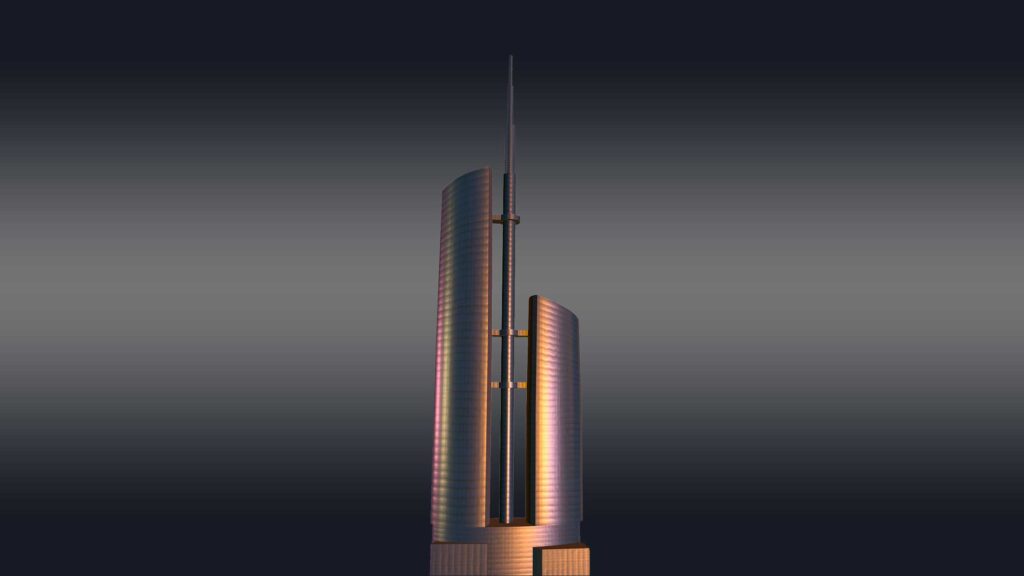 Federation Tower 3D Model - Animatics Asset Store