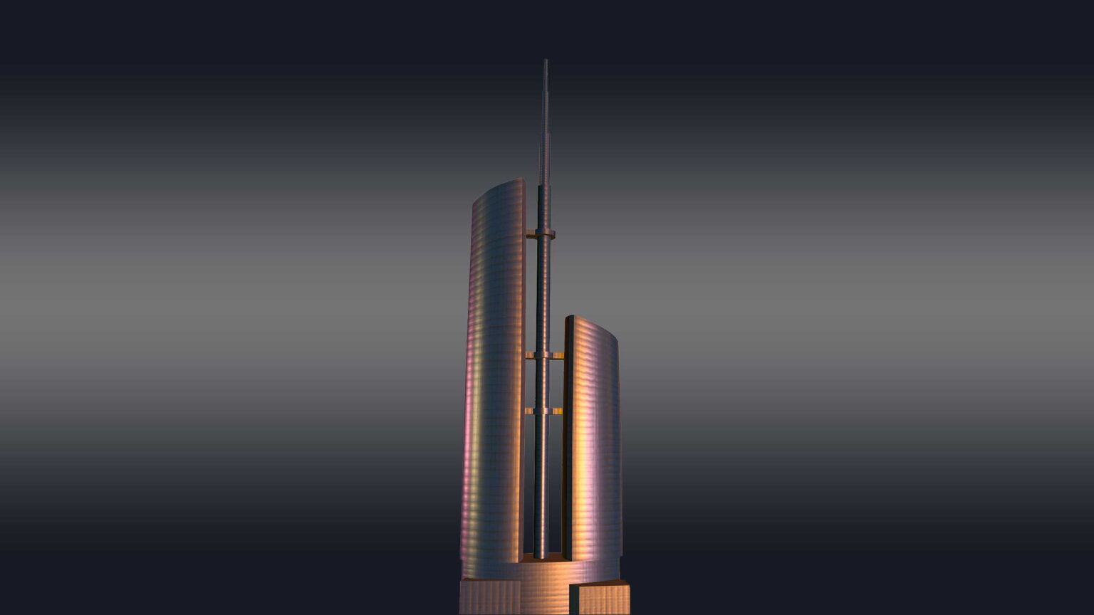 Federation Tower 3D Model - Animatics Asset Store
