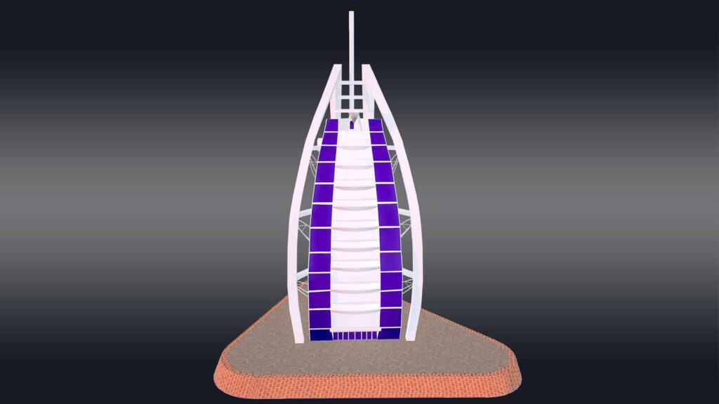 Burj Al Arab 3D Model - Animatics Asset Store