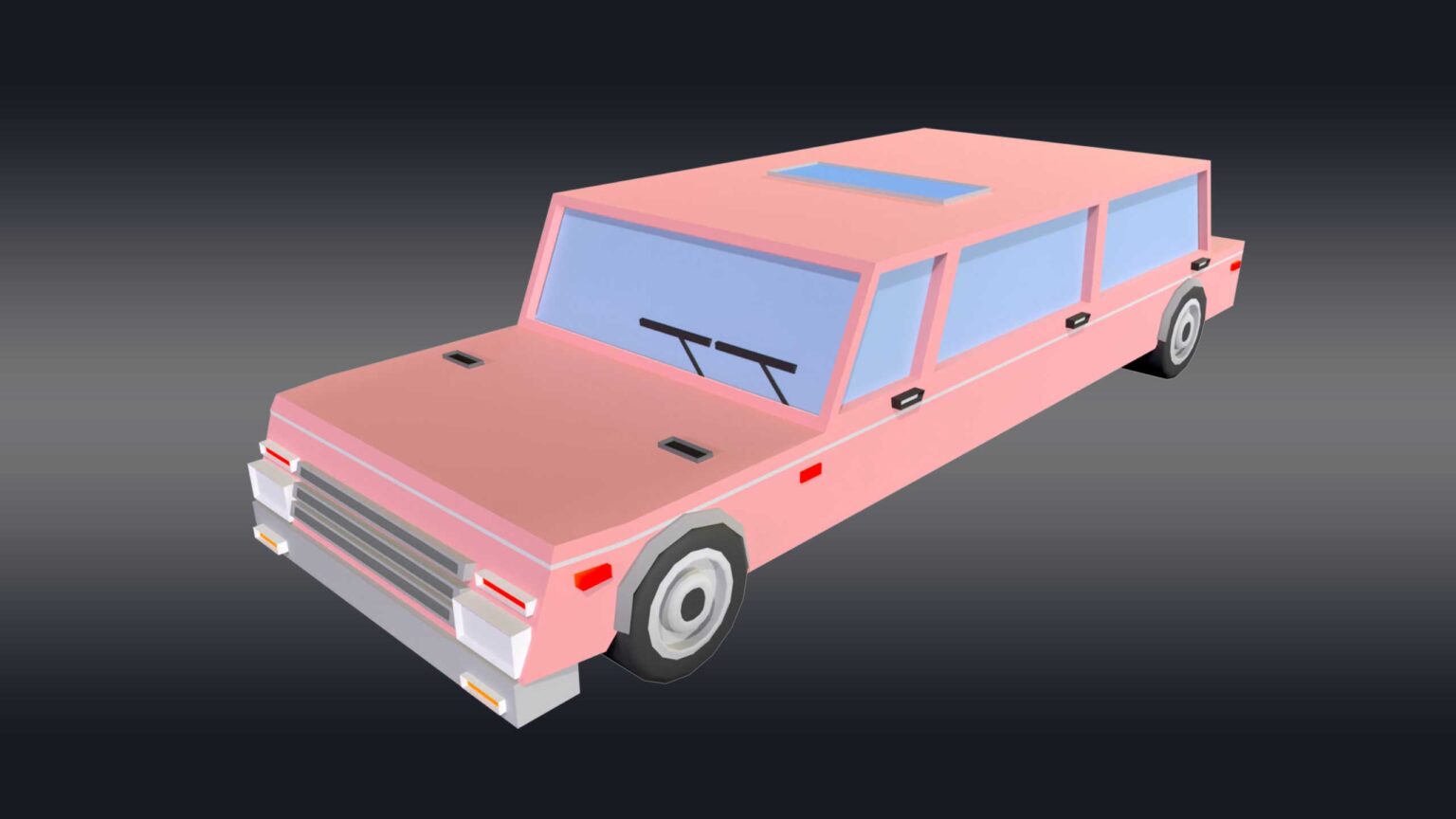 Cartoonish Car 3D Model - Animatics Asset Store
