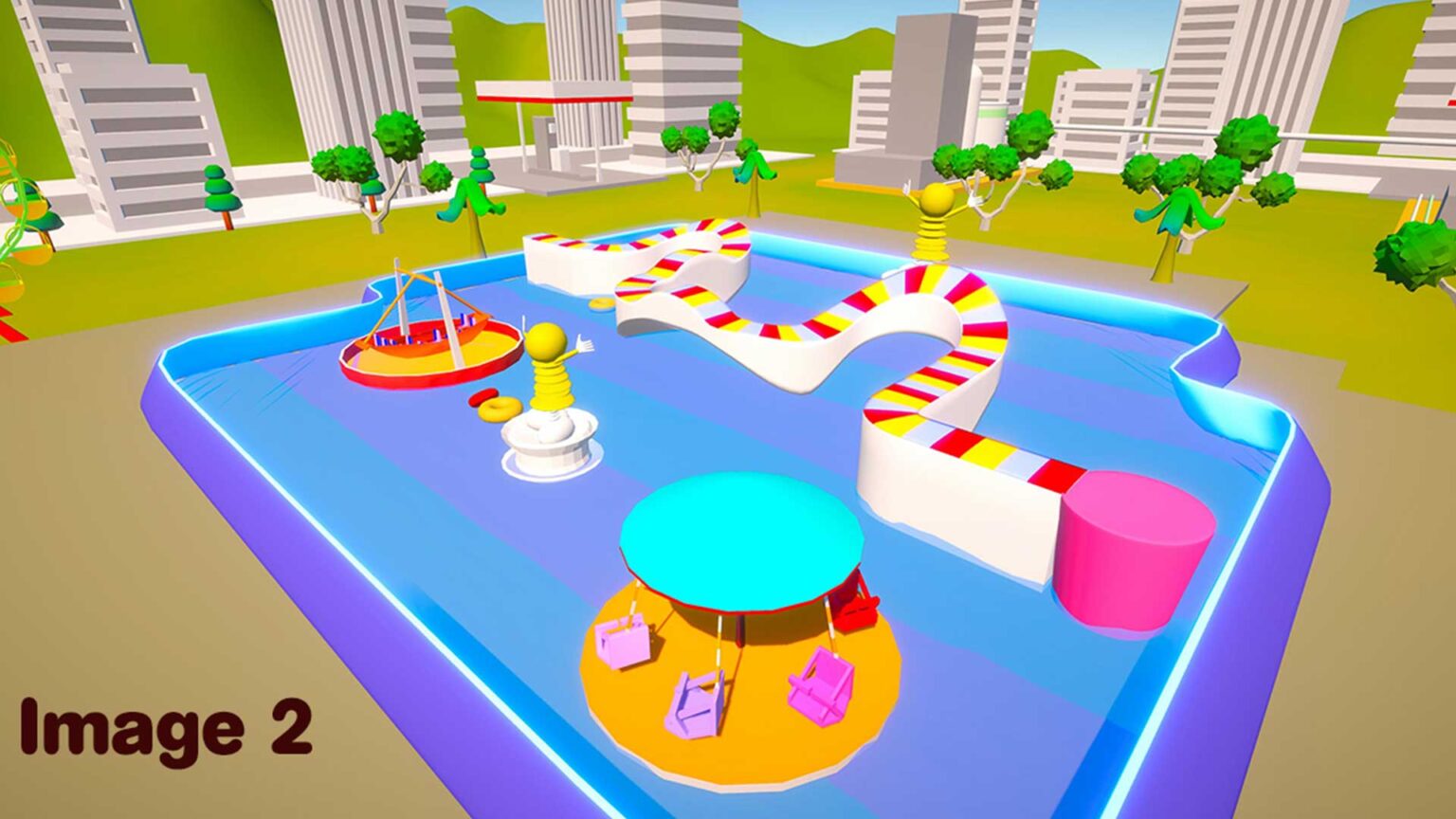 City Water Park 3D Environment - Animatics Asset Store