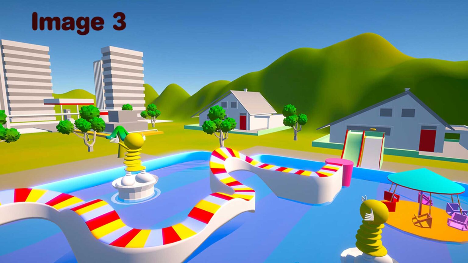 City Water Park 3D Environment - Animatics Asset Store