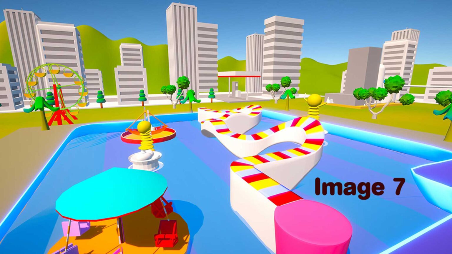 City Water Park 3D Environment - Animatics Asset Store
