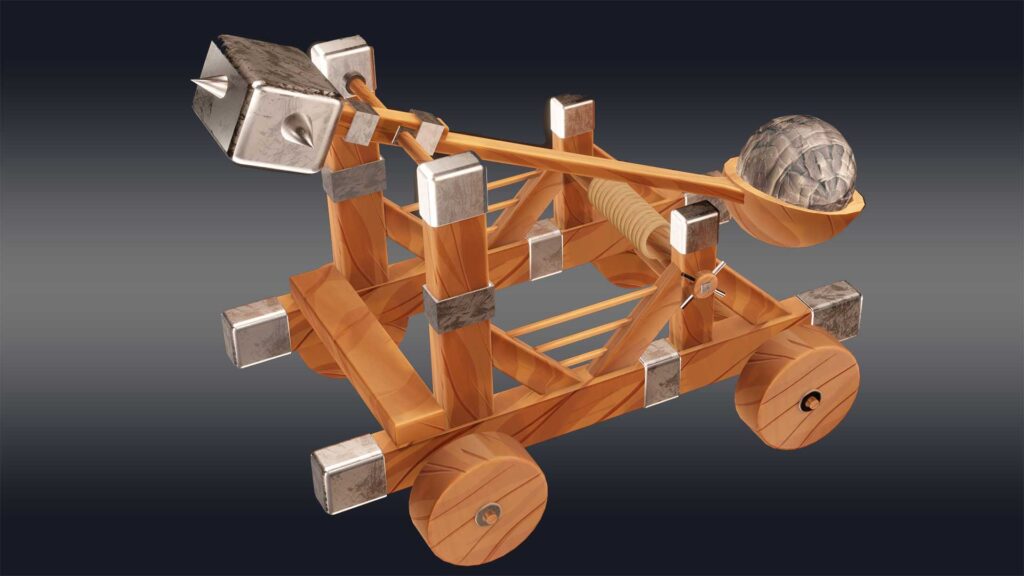 Medieval Catapult 3D Model - Animatics Asset Store