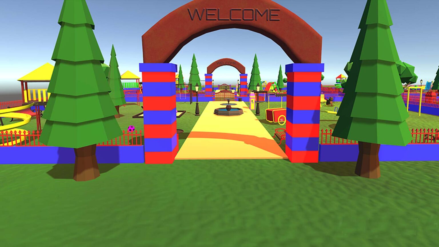 Cartoon 3D Park Environment - Animatics Asset Store