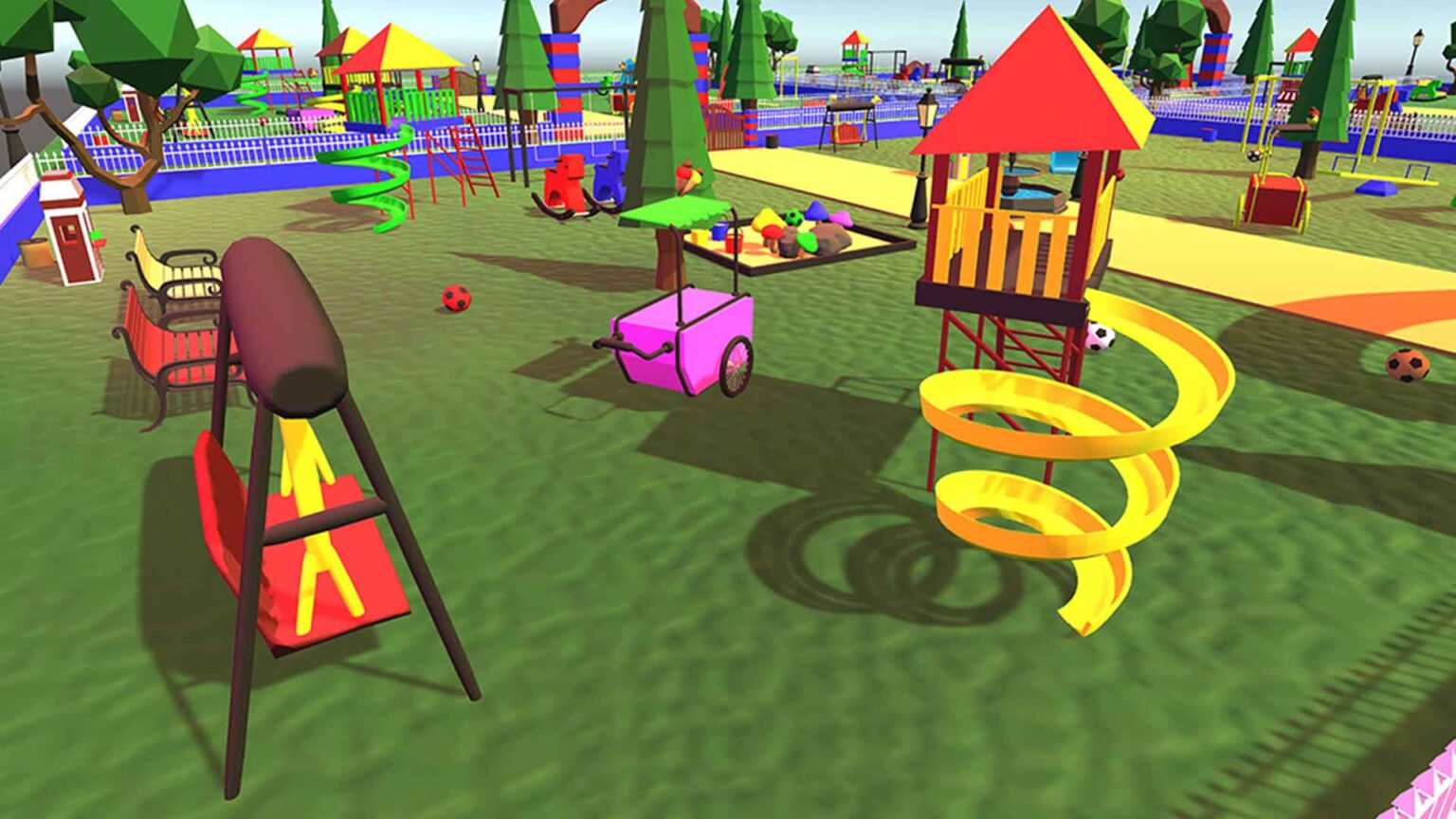 Cartoon 3D Park Environment - Animatics Asset Store