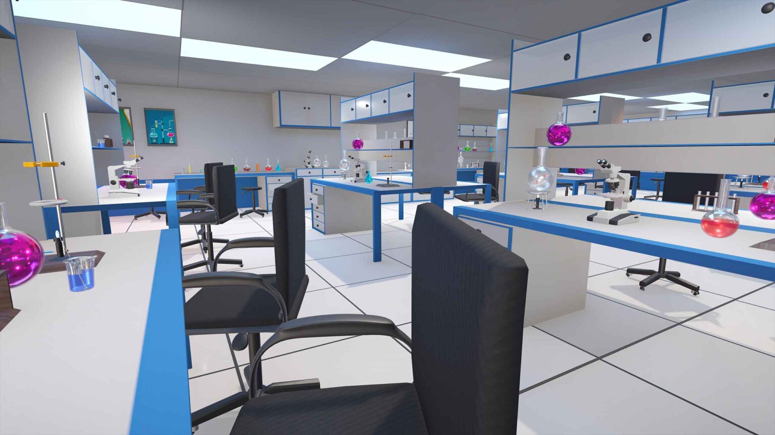 3D Laboratory Interior With Props - Animatics Asset Store