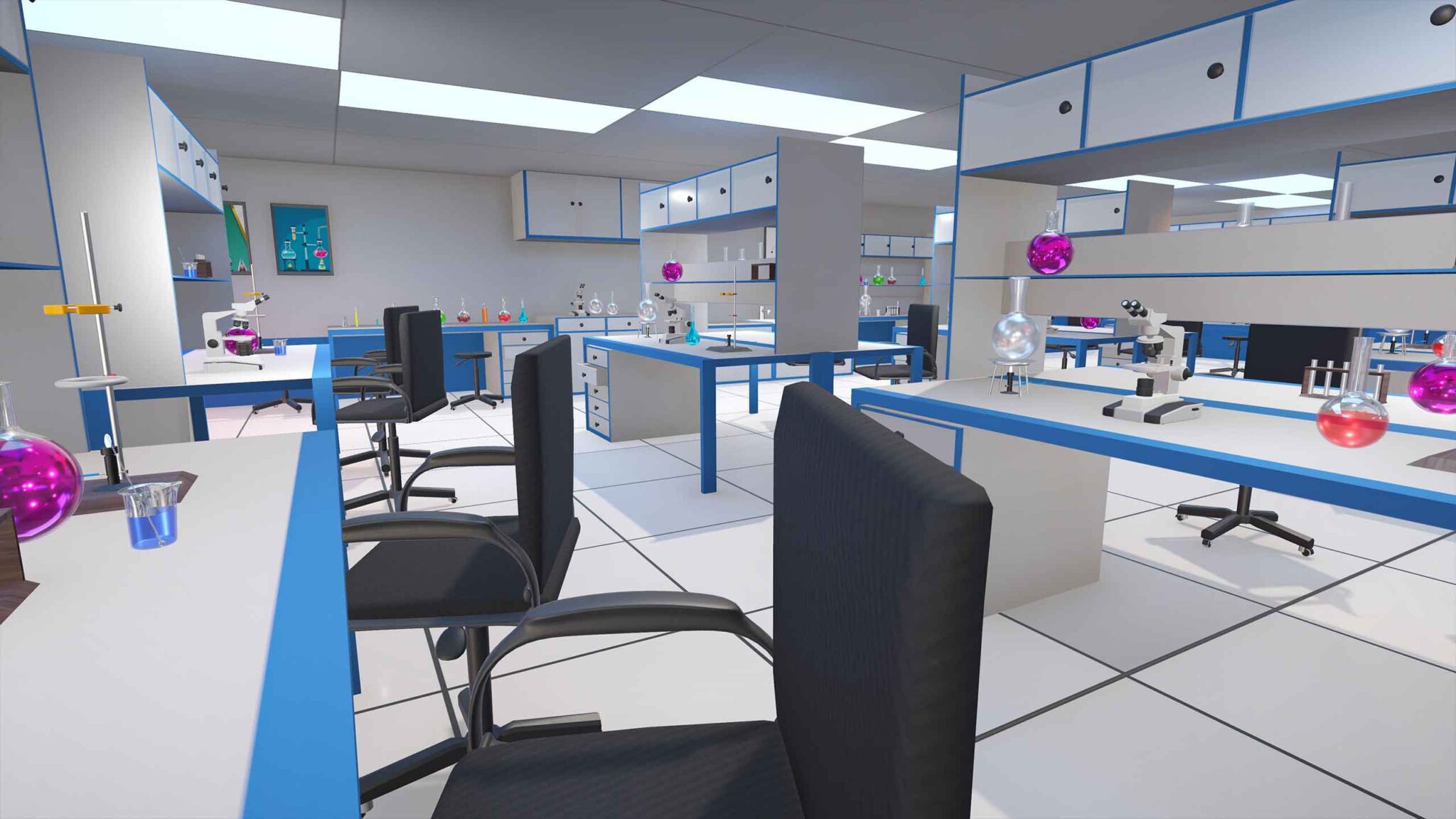 3D Laboratory Interior With Props - Animatics Asset Store