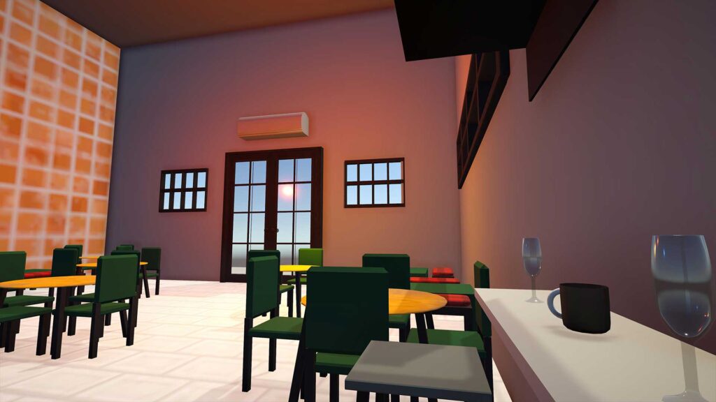 3D Cafe Interior Environment Pack - Animatics Asset Store