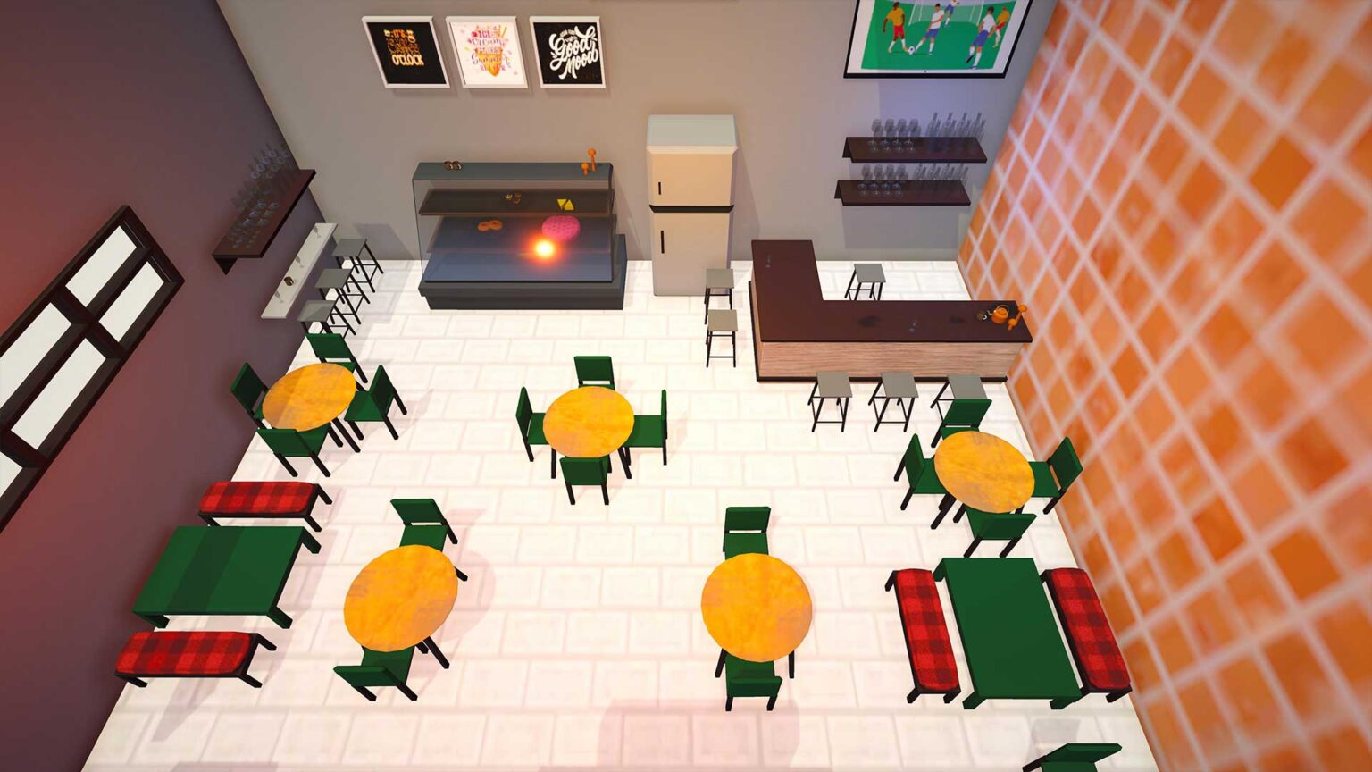3D Cafe Interior Environment Pack - Animatics Asset Store