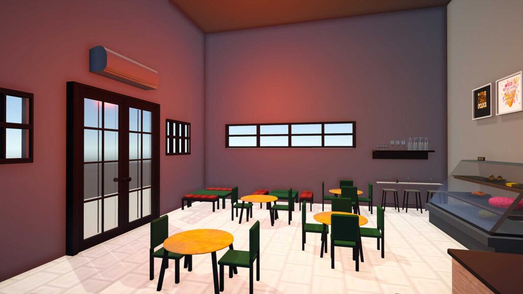 3D Cafe Interior Environment Pack - Animatics Asset Store
