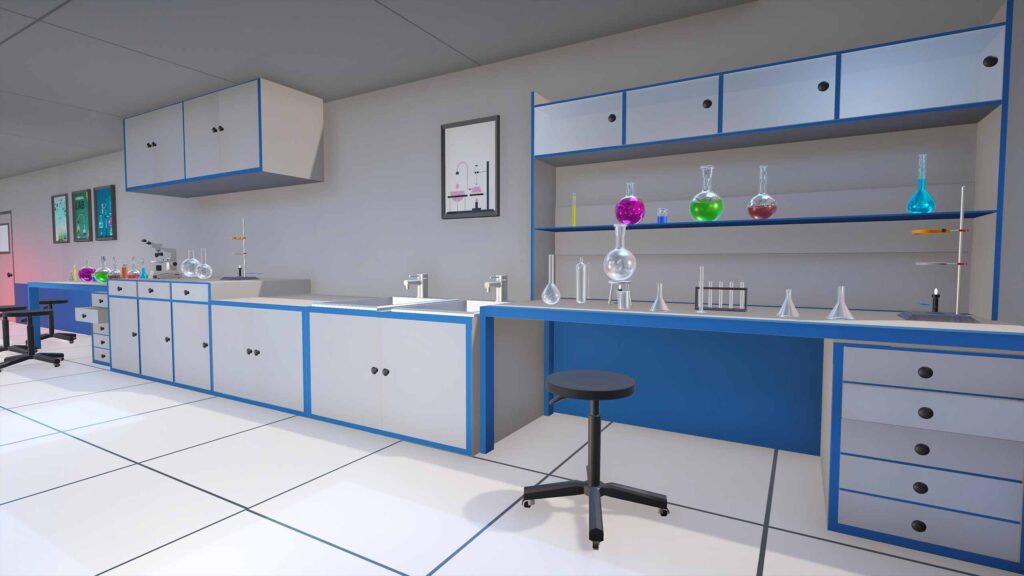 3D Laboratory Interior With Props - Animatics Asset Store