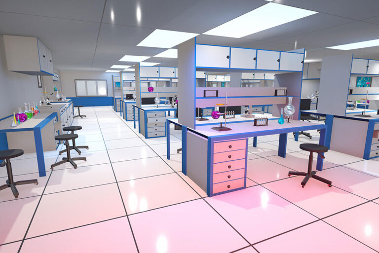 3D Laboratory Interior With Props - Animatics Asset Store