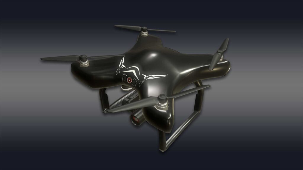 Generic Drone 3D Model - Animatics Asset Store