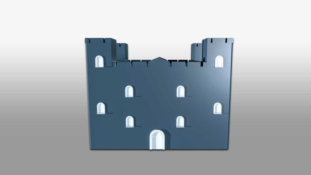 Simple Castle 3D Model - Animatics Asset Store