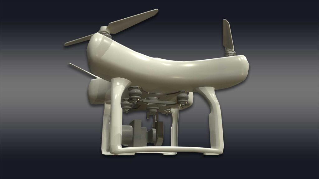Generic Drone 3D Model - Animatics Asset Store
