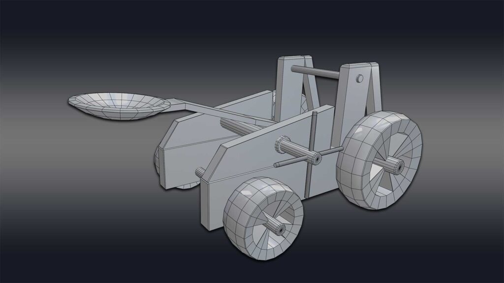 Medieval Catapult 3D Model - Animatics Asset Store
