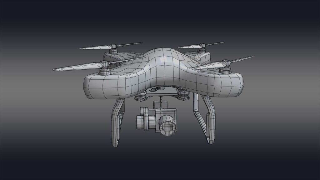Generic Drone 3D Model - Animatics Asset Store