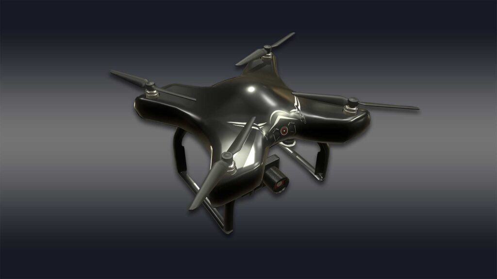 Generic Drone 3D Model - Animatics Asset Store