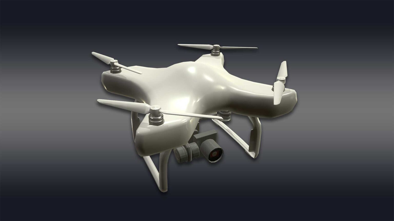 Generic Drone 3D Model - Animatics Asset Store