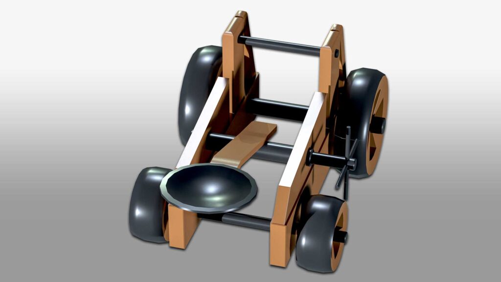 Medieval Catapult 3D Model - Animatics Asset Store