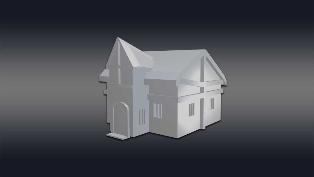 Simple House 3D Model - Animatics Asset Store