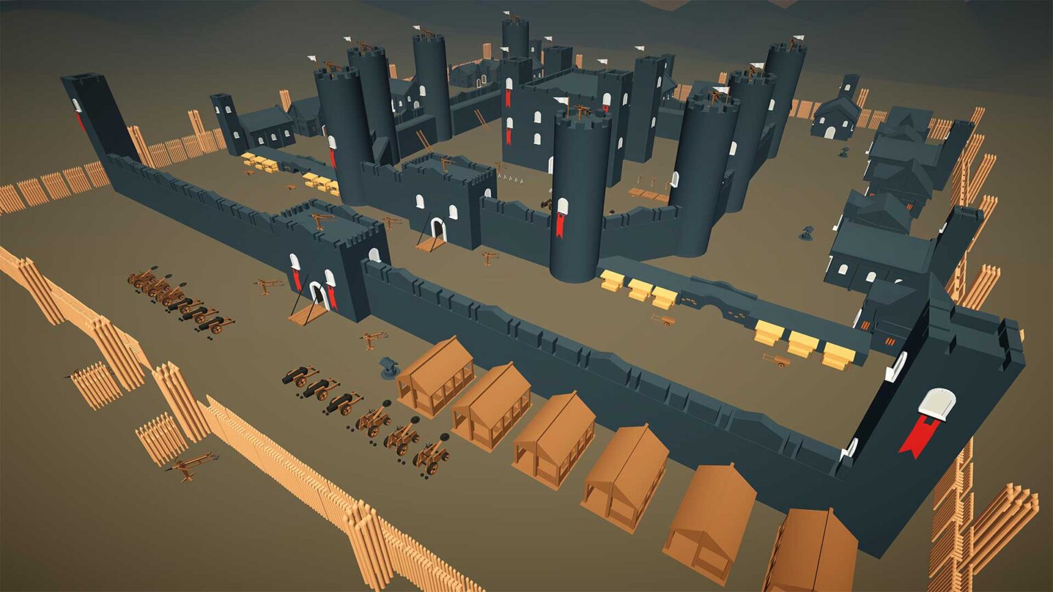 3d Medieval Castle Props - Stylized - Animatics Asset Store