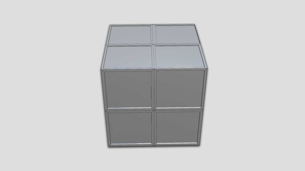 Crate Cube Lowpoly 3D Model - Animatics Asset Store