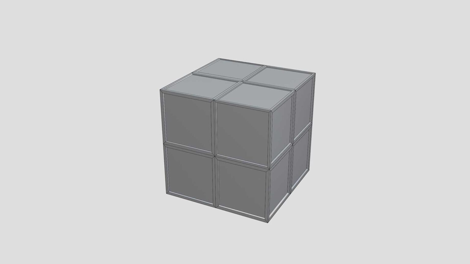 Crate Cube Lowpoly 3D Model - Animatics Asset Store