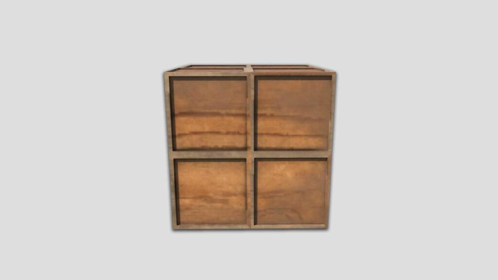 Crate Cube Lowpoly 3D Model - Animatics Asset Store