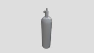 Oxygen Cylinder 3D Model - Animatics Asset Store