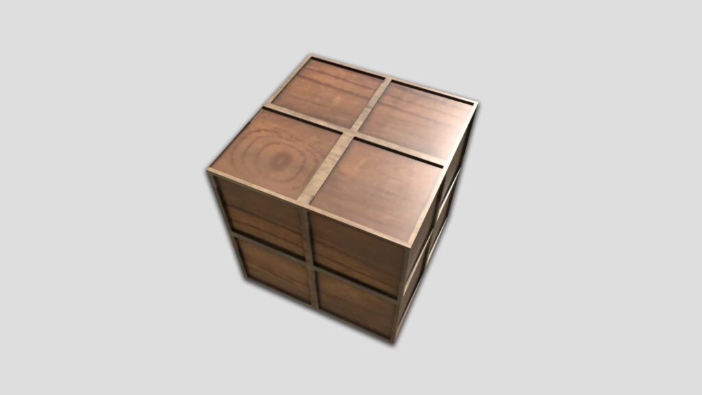 Crate Cube Lowpoly 3D Model - Animatics Asset Store