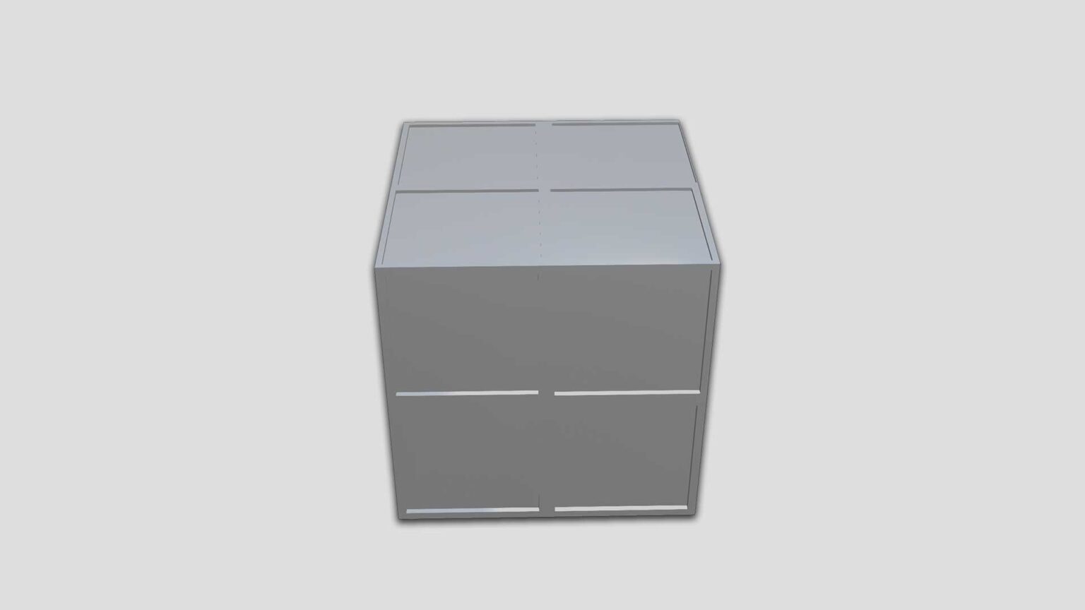 Crate Cube Lowpoly 3D Model - Animatics Asset Store
