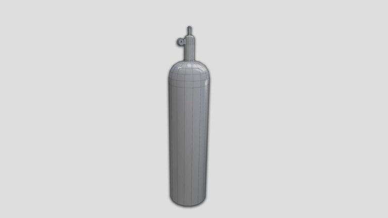 Oxygen Cylinder 3D Model - Animatics Asset Store