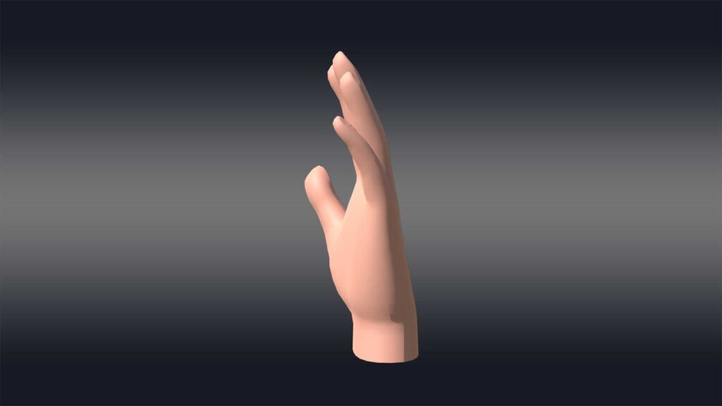 Cartoonish Human Hand 3D Model - Animatics Asset Store