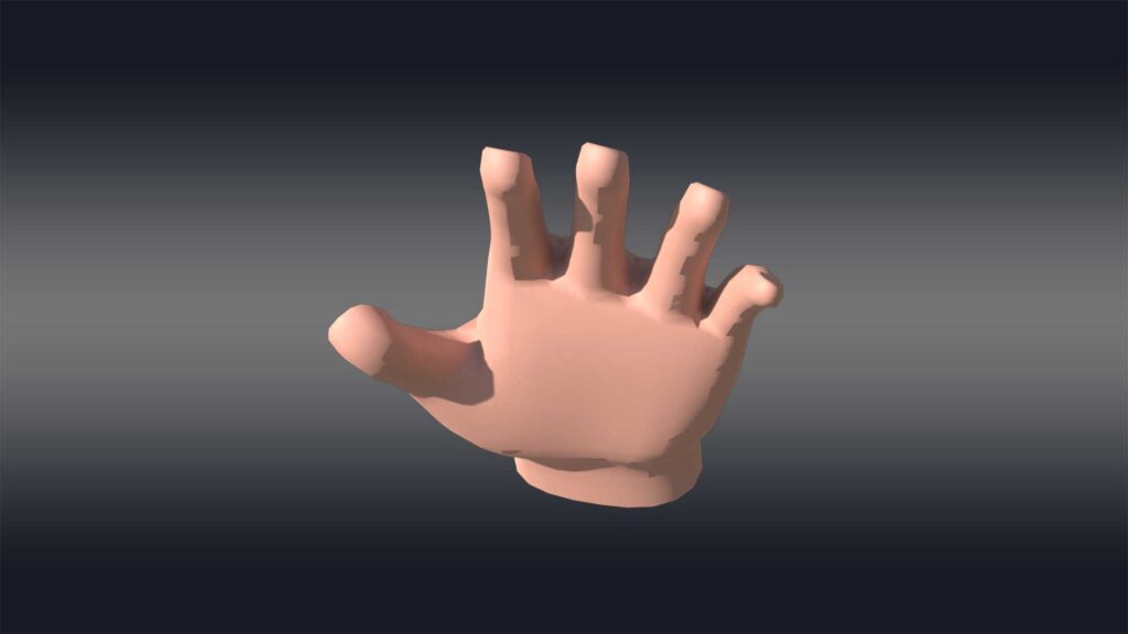 Cartoonish Human Hand 3D Model - Animatics Asset Store
