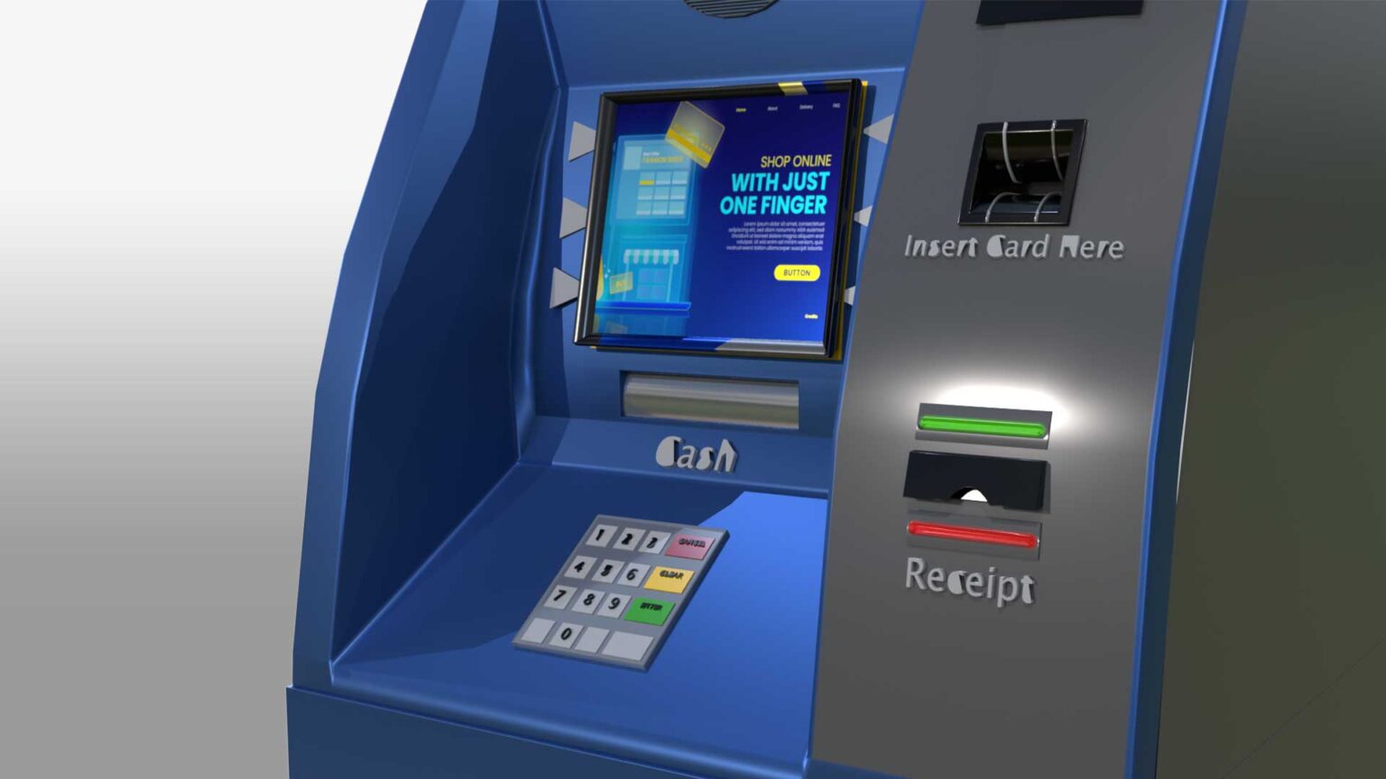 3D Automated Teller Machine - ATM - Animatics Asset Store