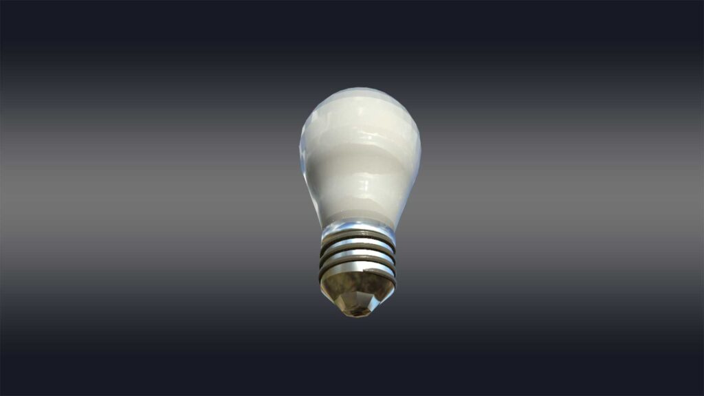 Bulb Low Poly 3D Model - Animatics Asset Store