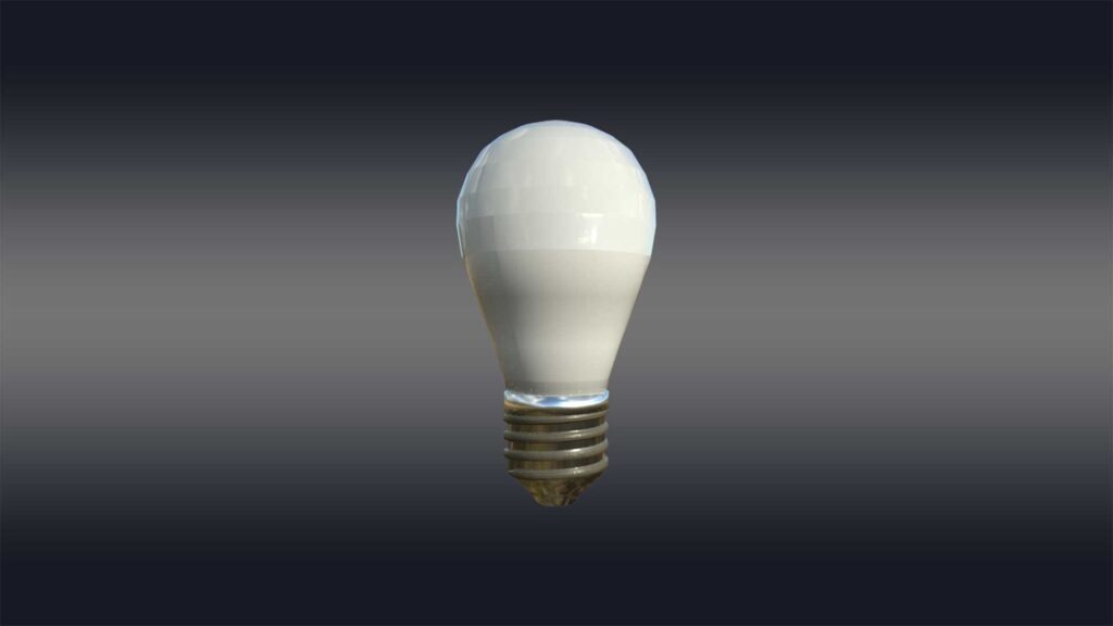 Bulb Low Poly 3D Model - Animatics Asset Store
