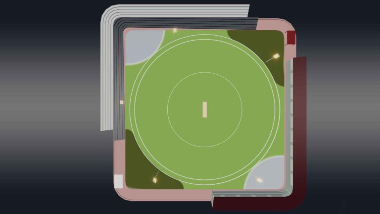 3D Cricket Stadium & Props - Animatics Asset Store